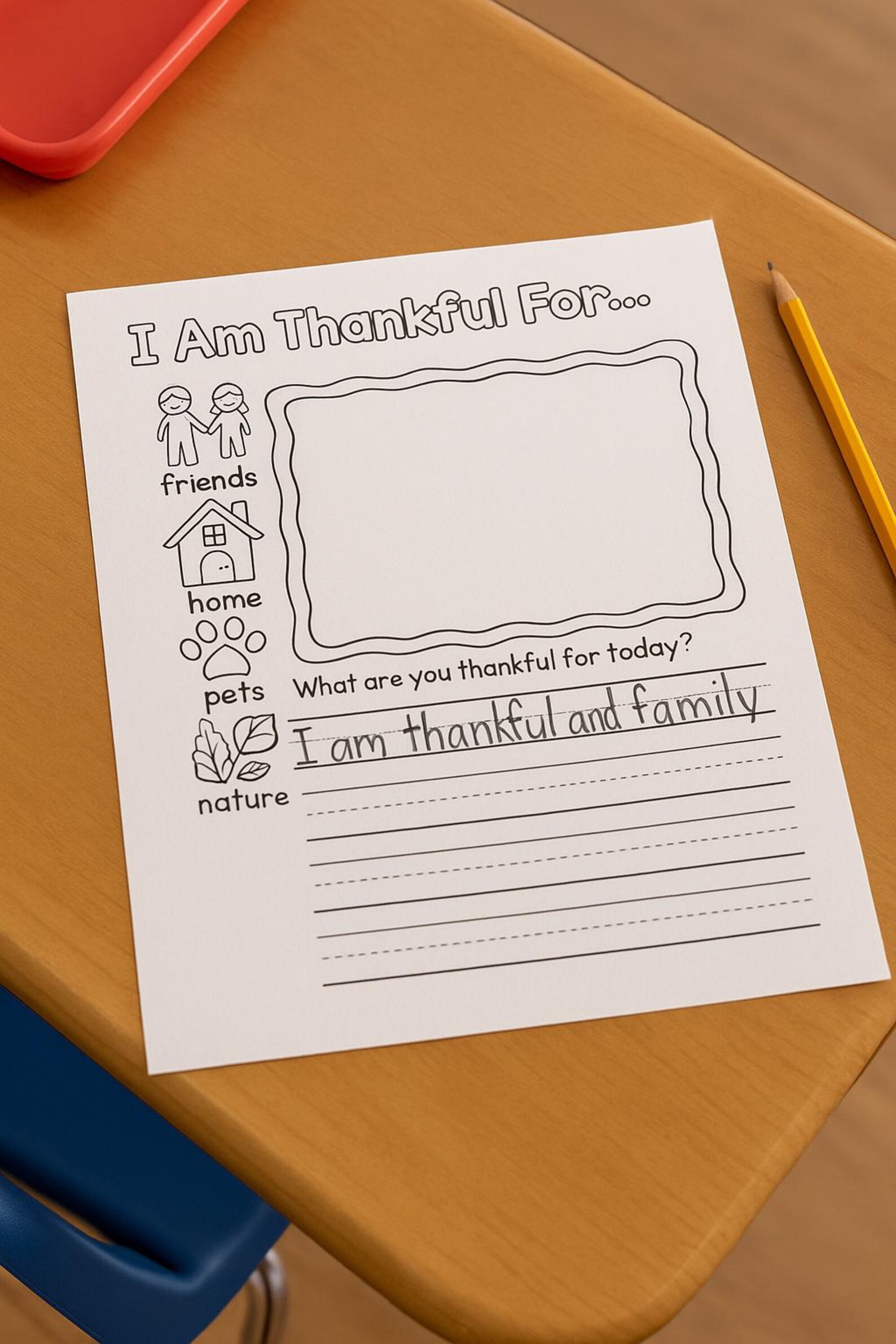 Printable Thanksgiving Gratitude Writing Page | No Prep Classroom ...