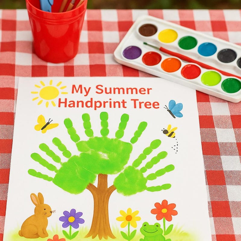 Handprint Tree - Etsy