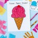 Tissue Paper Ice Cream Craft: Printable Summer Activity (PDF Template ...