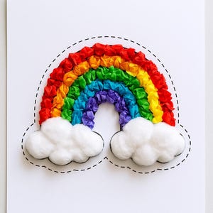 Rainbow Tissue Paper Craft: Kids' Art Activity (printable Template ...