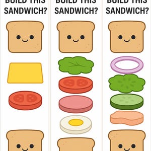 Build a Sandwich Printable Craft for Kids – Fun Busy Bag for Classrooms ...