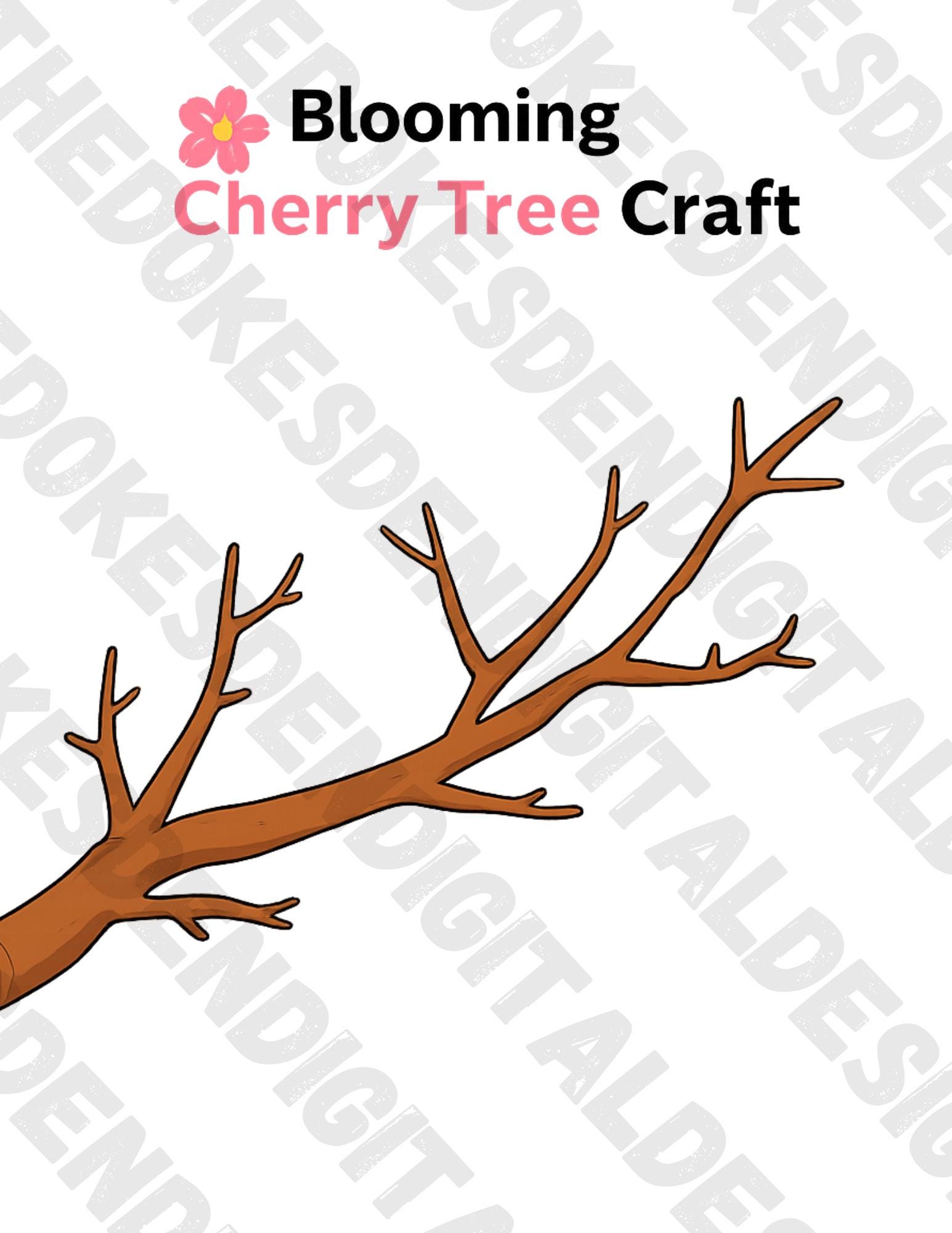 Cherry Blossom Tree Craft | Spring Tissue Paper Art Activity (digital ...