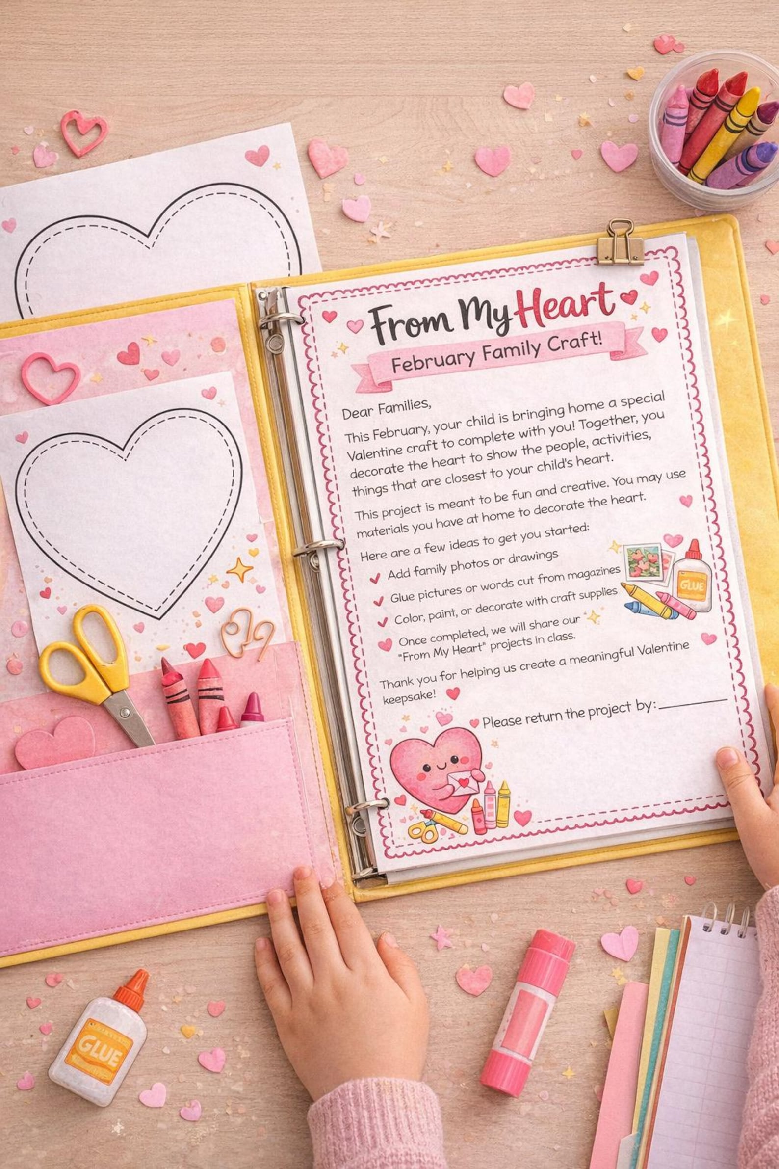 From My Heart – February Family Craft | Valentine’s Day Take-home ...