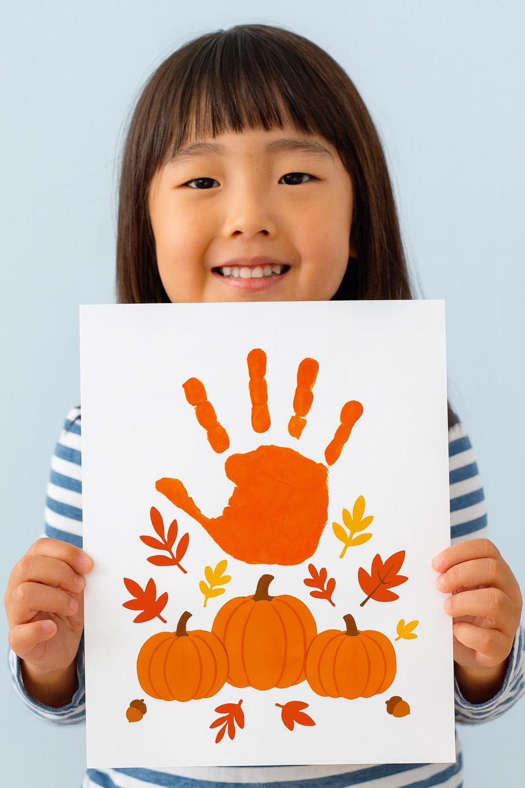 Printable Pumpkin Patch Handprint Craft for Kids - Etsy Australia
