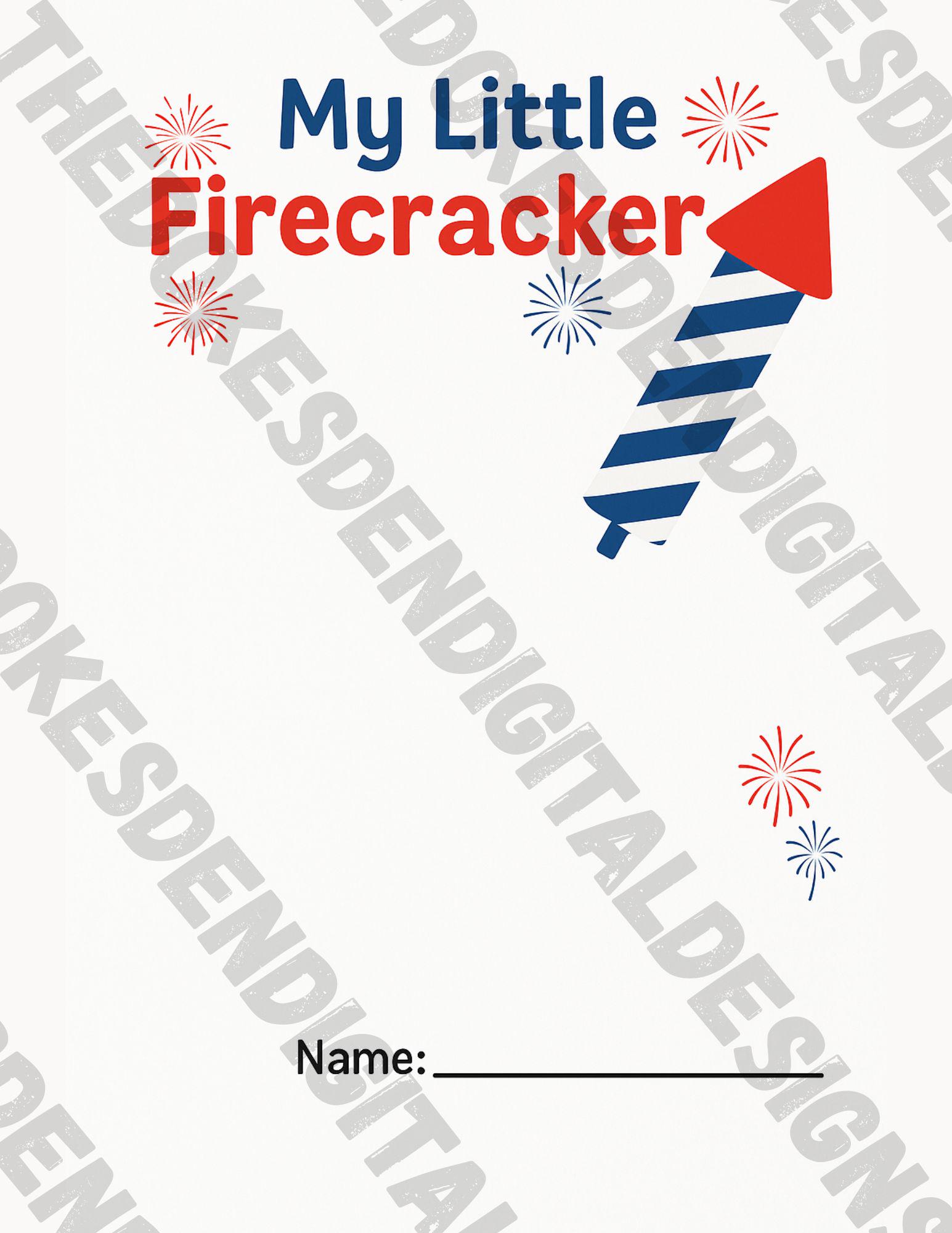 Printable Firecracker Handprint Art – July 4th Activity - Etsy