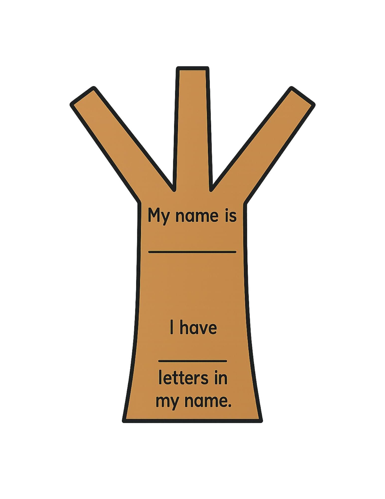 Fall Name Tree Craft: Kids' Learning Activity (printable Download - Etsy