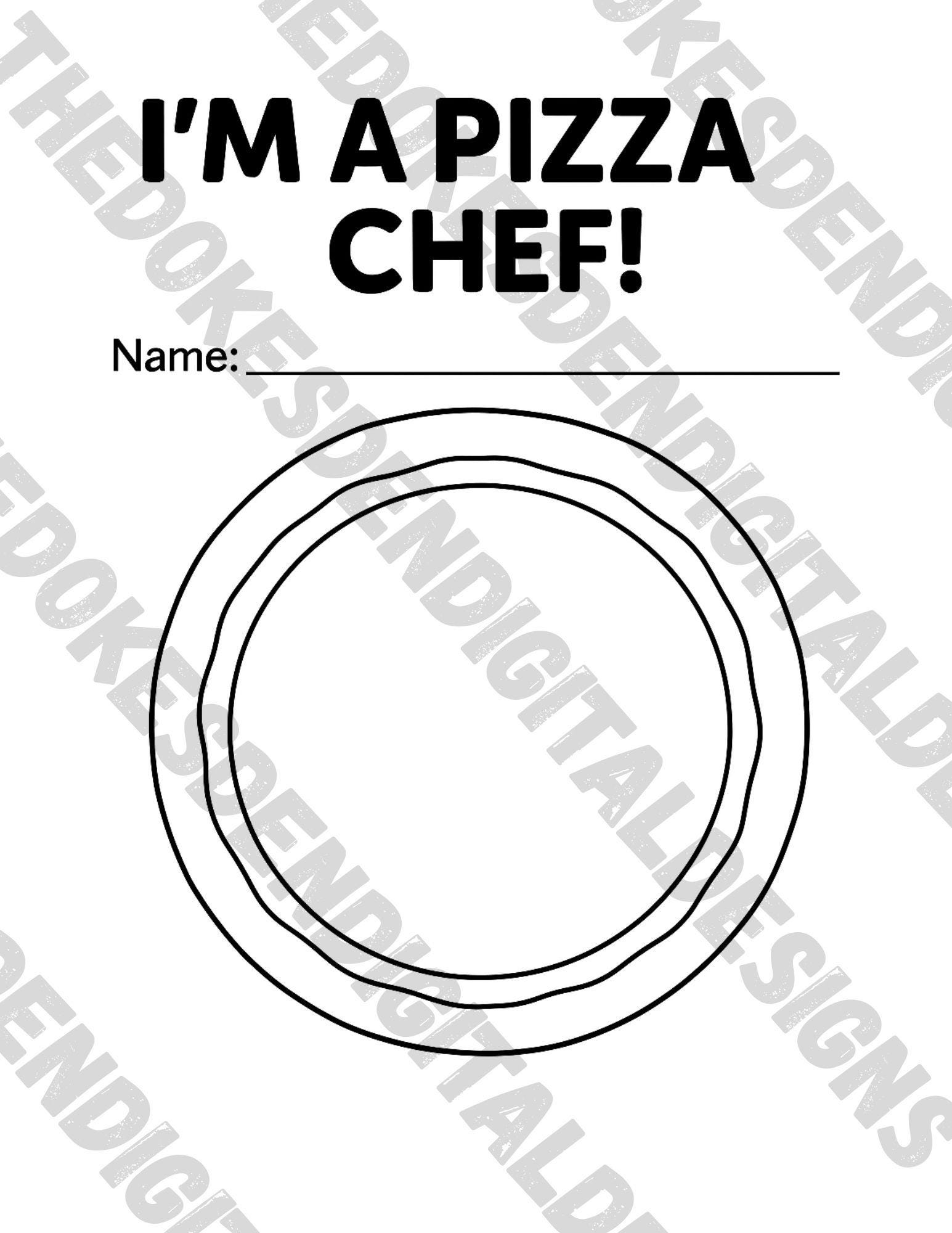 Cut and Paste Pizza Craft – Printable Learning Activity - Etsy