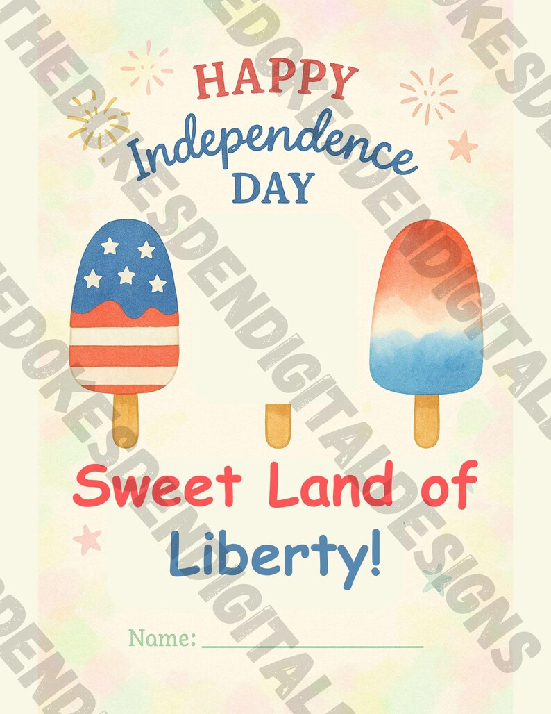 Independence Day Handprint Art – DIY Printable - Etsy