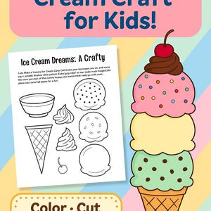 DIY Ice Cream Craft Printable – Fun Summer Art Project for Kids - Etsy