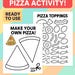 Build a Pizza Printable – Fun Kids Craft for Home or Classroom - Etsy