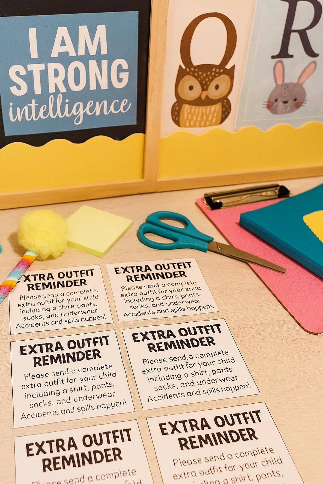 Printable Extra Outfit Reminder Notes for Teachers & Daycare - Etsy