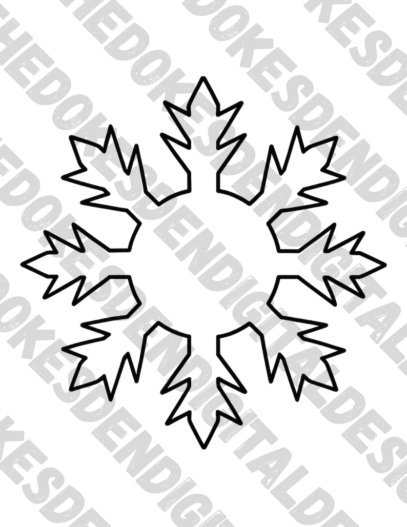 Snowflake Torn Paper Craft for Kids | Winter Fine Motor Activity - Etsy