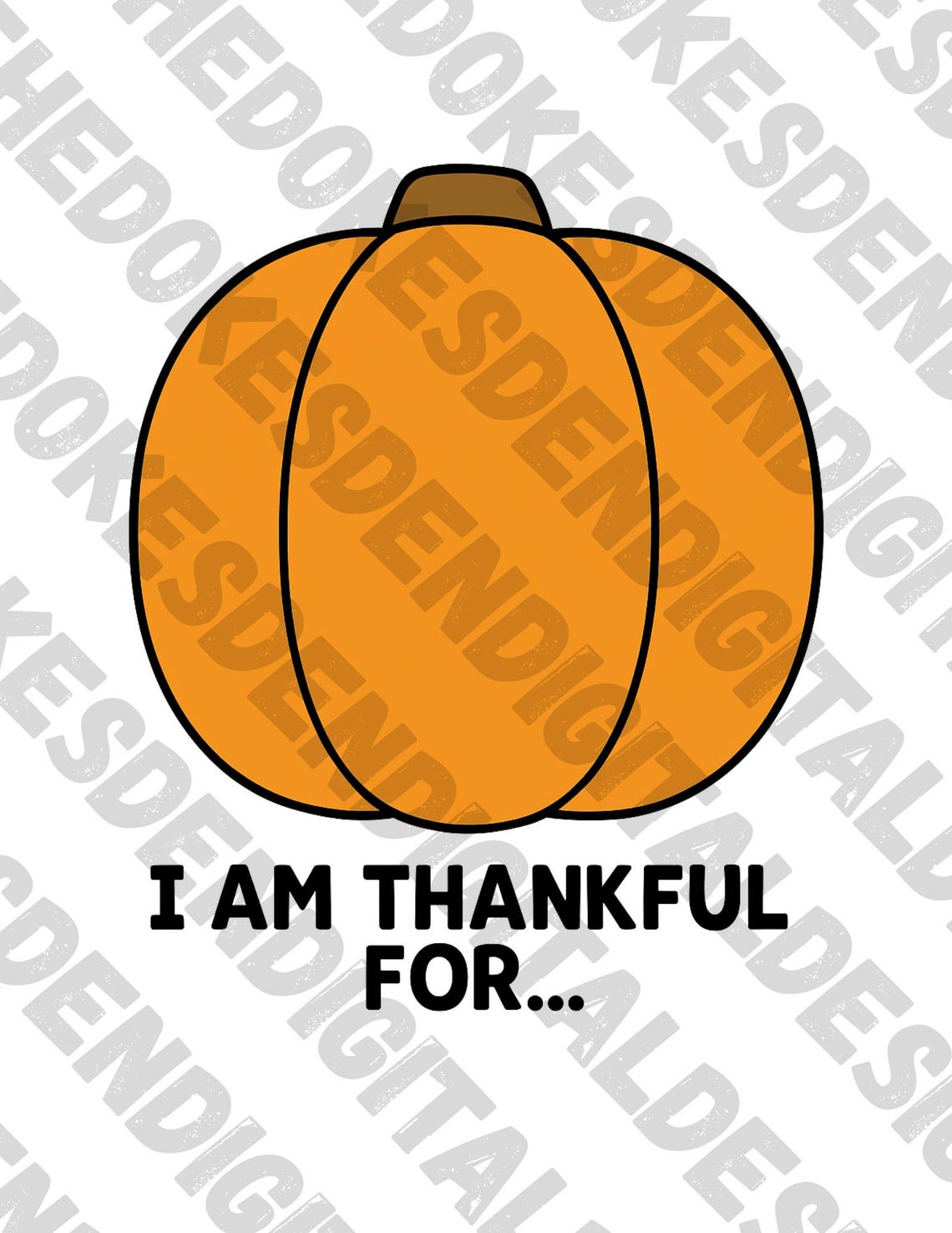 Printable “I Am Thankful For” Pumpkin Craft | Thanksgiving Cut & Paste ...