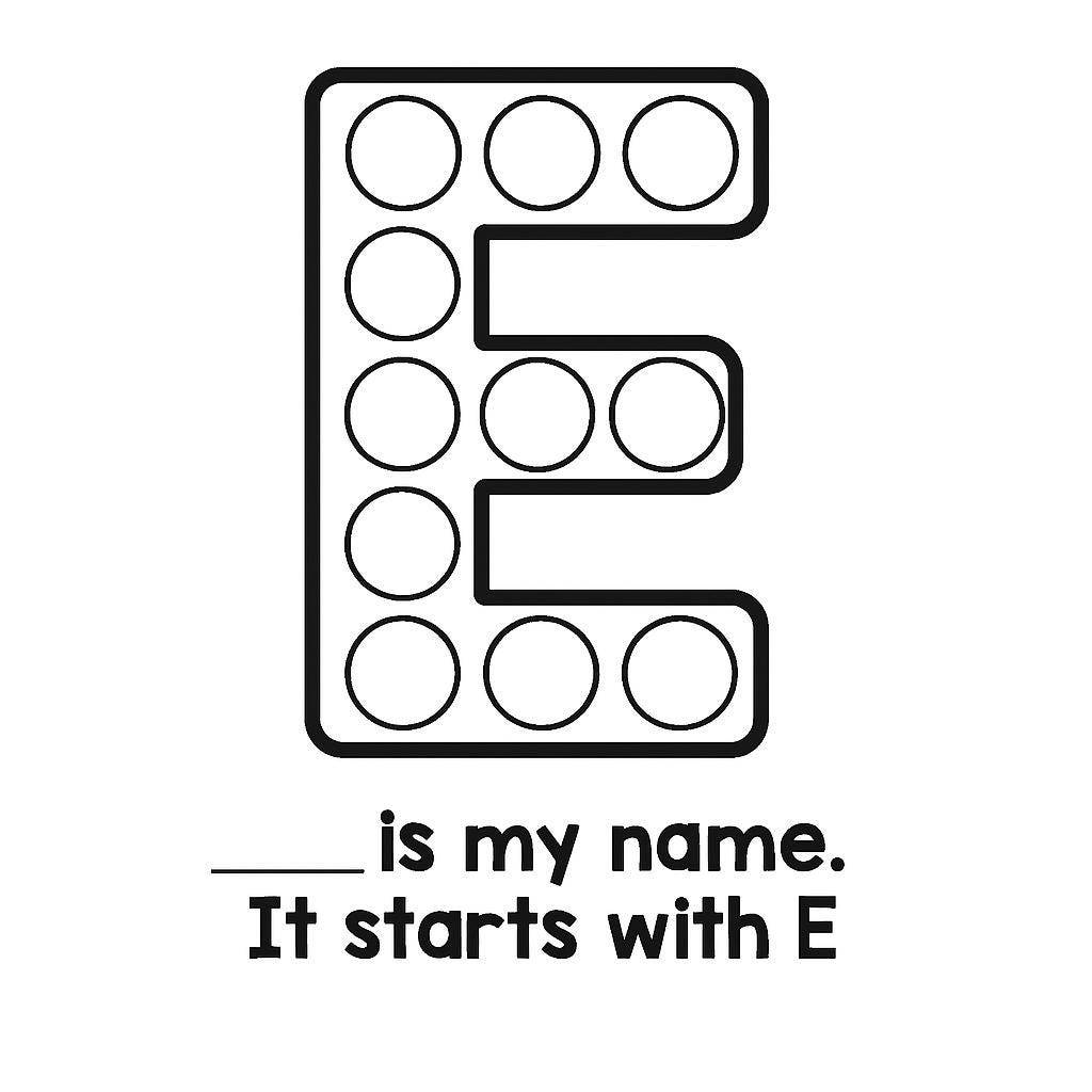 Dot Art Alphabet Set: A-Z Name Dot Marker Pages (printable Activity for ...