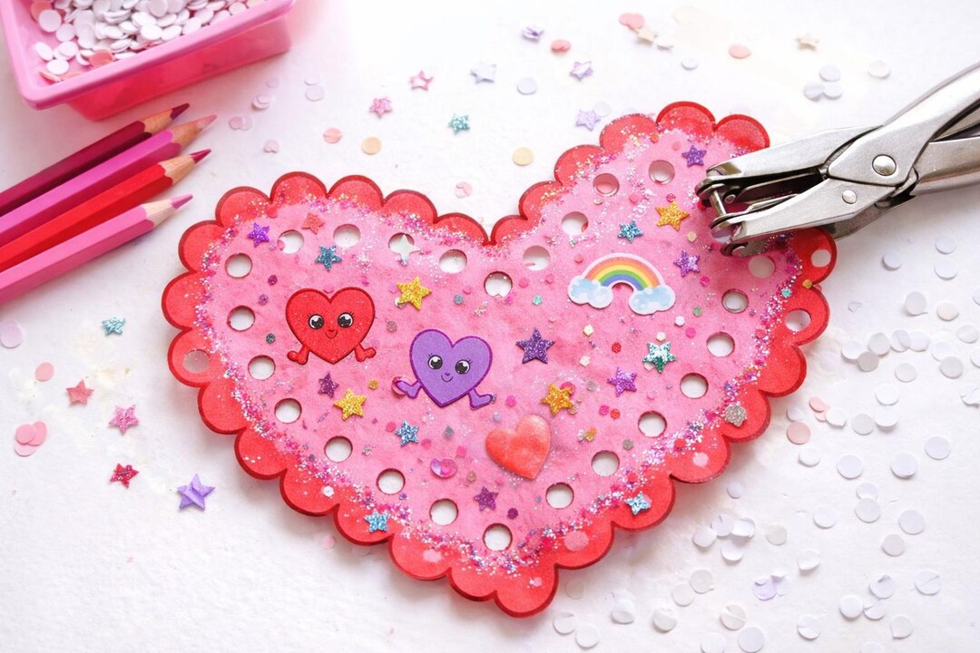 Hole Punch Heart – Valentine Fine Motor Activity - Etsy