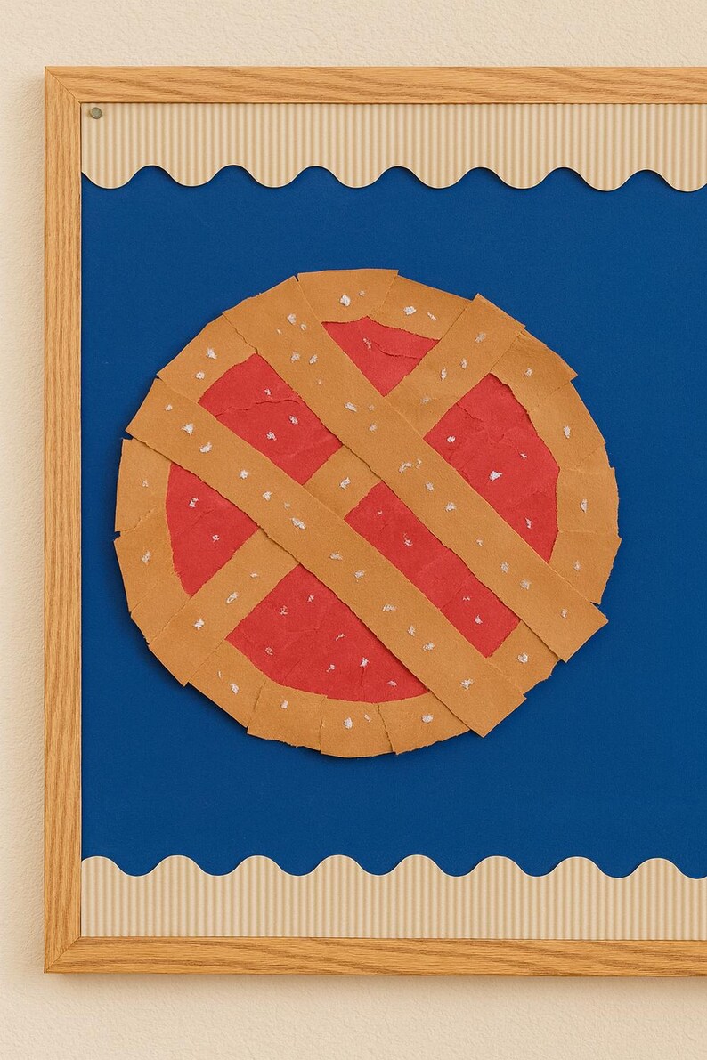 My Little Apple Pie Torn Paper Craft – Fun Fall Activity for Kids - Etsy