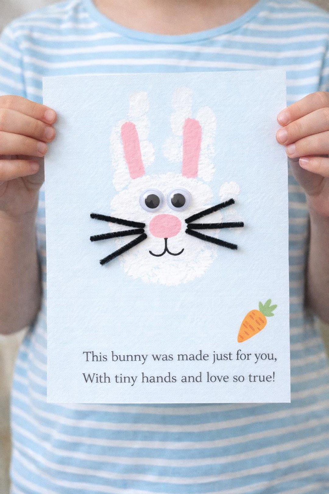 Easter Bunny Handprint Craft | Kids Art Activity | Preschool Spring ...