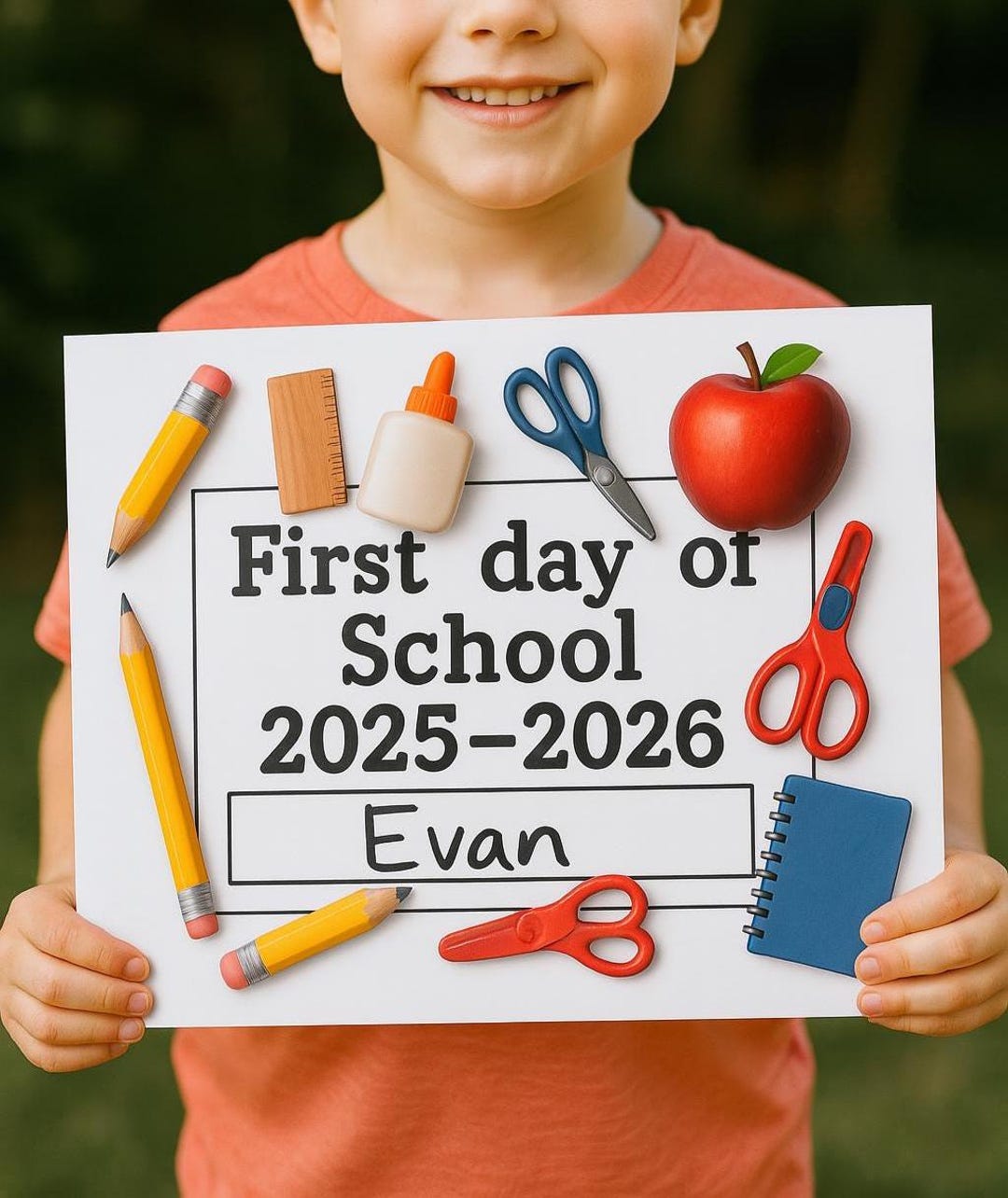 First Day of School Sign Printable – 2025-2026 | Back to School Photo ...