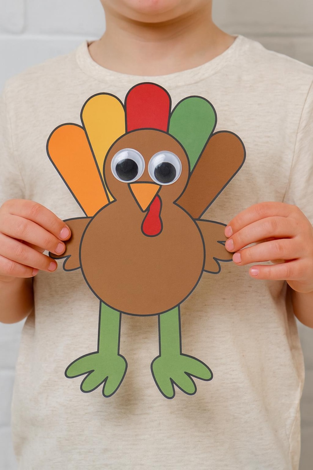 Printable Turkey Craft: Thanksgiving Cut and Paste Activity (digital ...