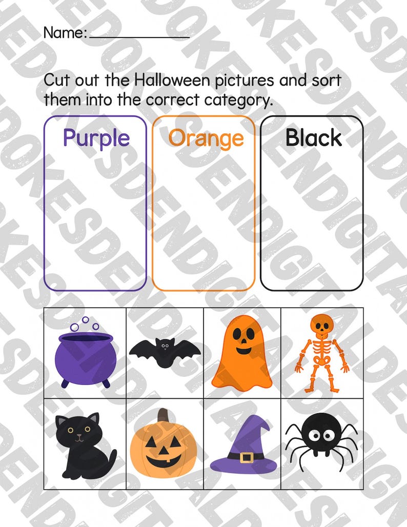 Halloween Worksheets Bundle | Printable Math, Tracing, Sorting ...