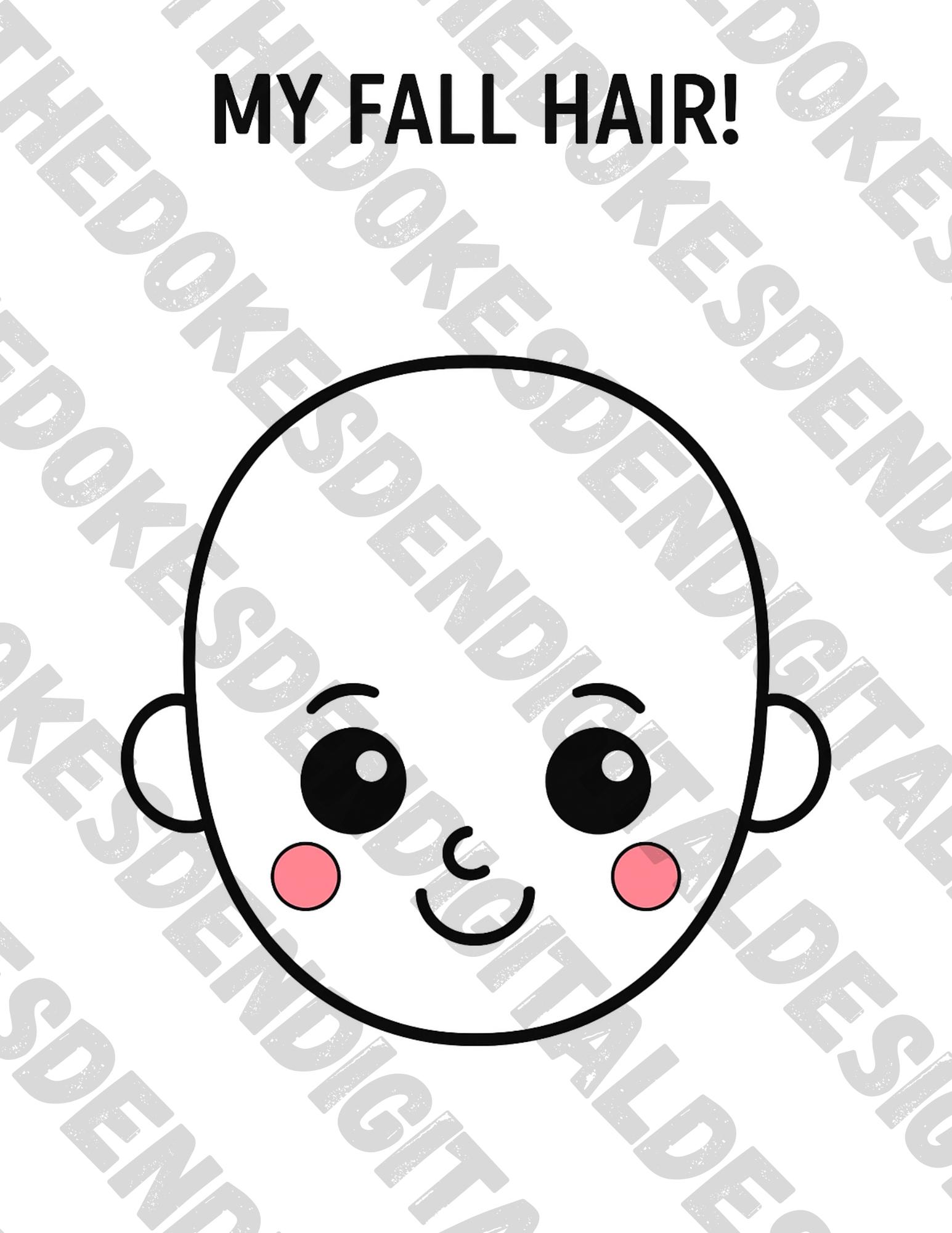 Fall Leaf Hair Craft: Printable Autumn Activity for Kids (PDF & PNG - Etsy