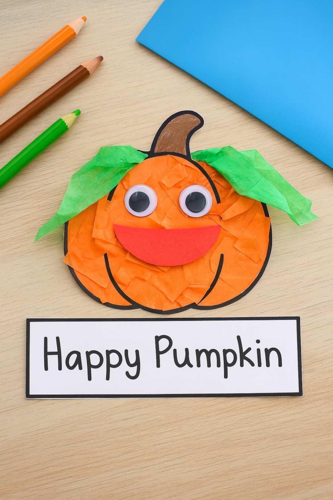 Name That Pumpkin Craft: Printable Fall Activity for Kids (US Letter ...