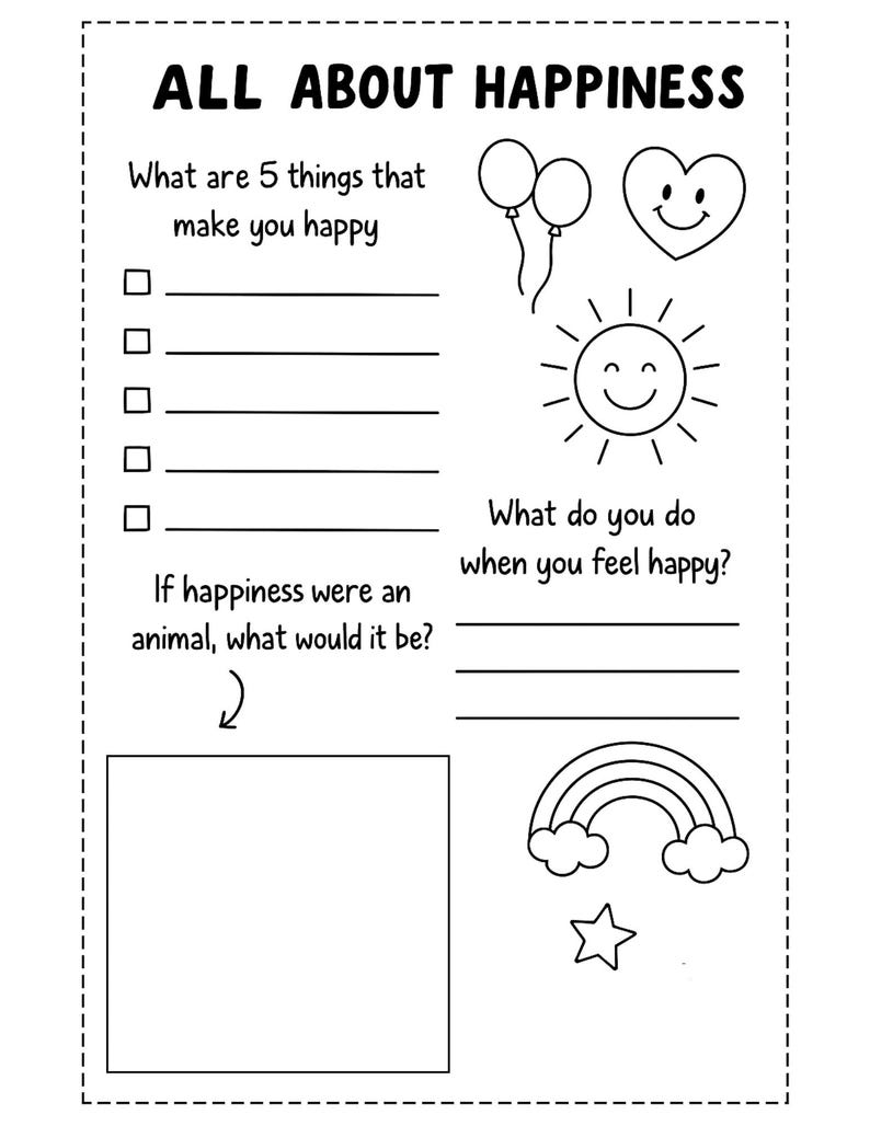 Printable Social Emotional Learning Worksheets Bundle | All About ...