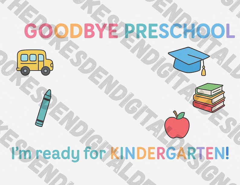 Goodbye Preschool Handprint Craft | Kindergarten Ready Printable ...