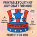 Patriotic Hat-making Fun! | Instant Download | Printable Fourth of July ...