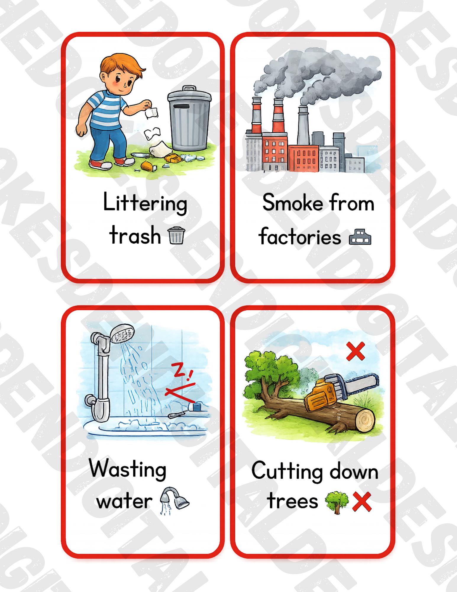 Earth Day Sorting Activity | Preschool Kindergarten Eco Printables ...