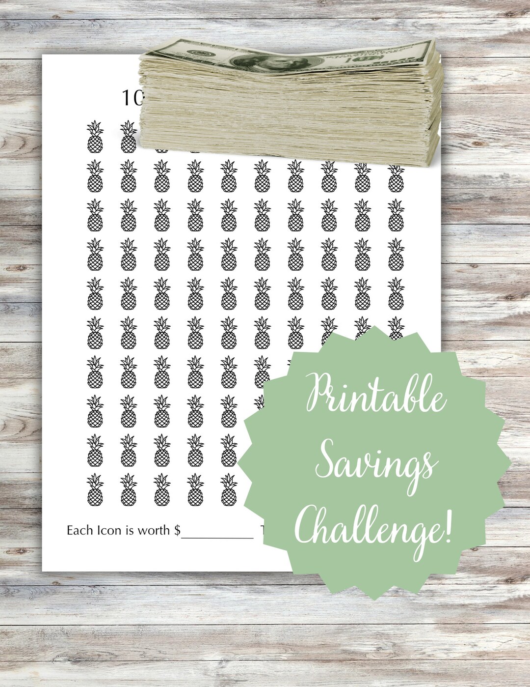 100 Envelope Challenge. Savings Challenge. Savings Tracker. Color In ...