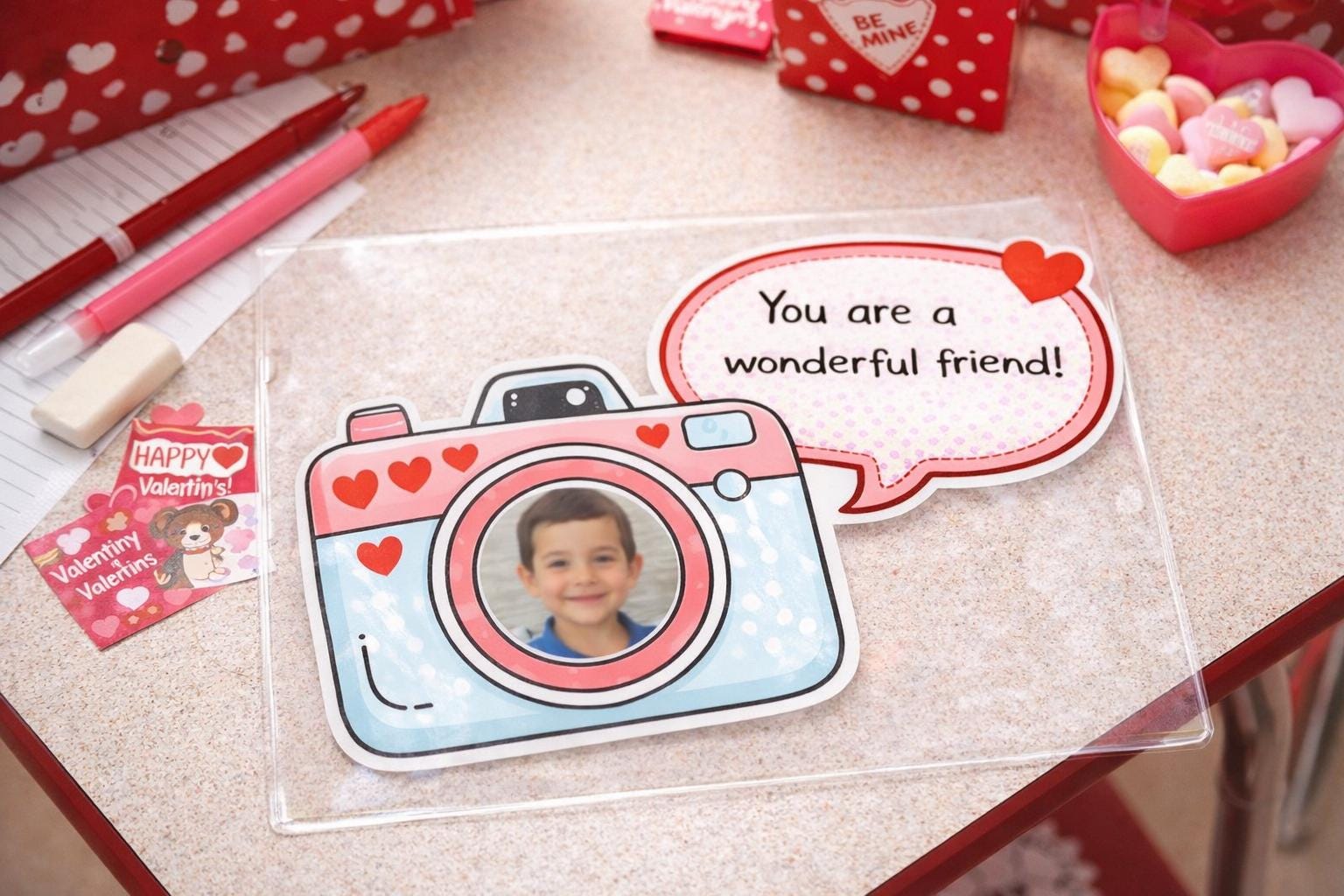 Valentine’s Camera Keepsake Craft | Photo & Kindness Activity for Kids ...