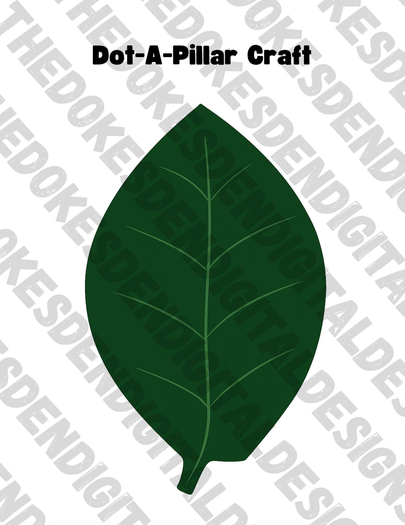 Dot-a-pillar Leaf Craft: Printable Caterpillar Activity for Kids - Etsy