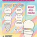 Printable Ice Cream About Me Craft for Students - Etsy