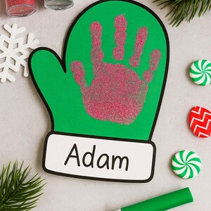 Winter Mitten Handprint Craft for Kids - Etsy