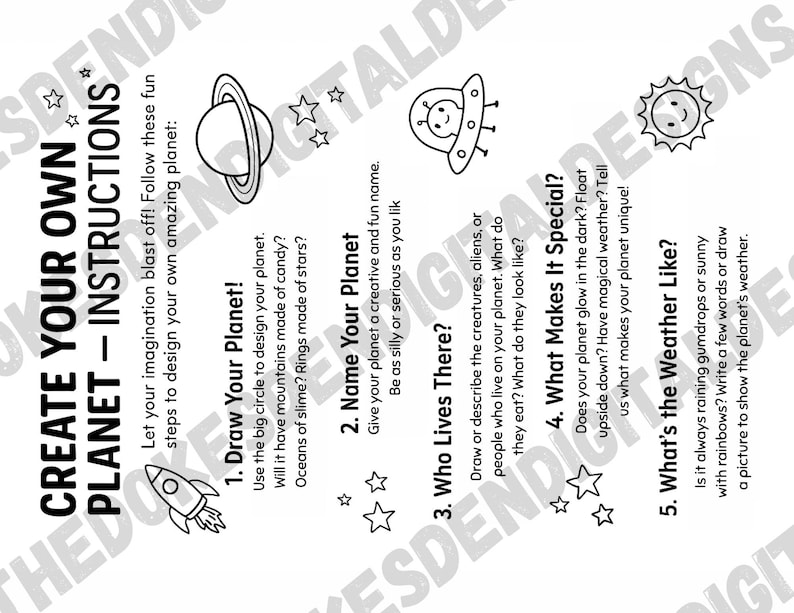 Build Your Own Planet — STEM + Art Fun! - Etsy