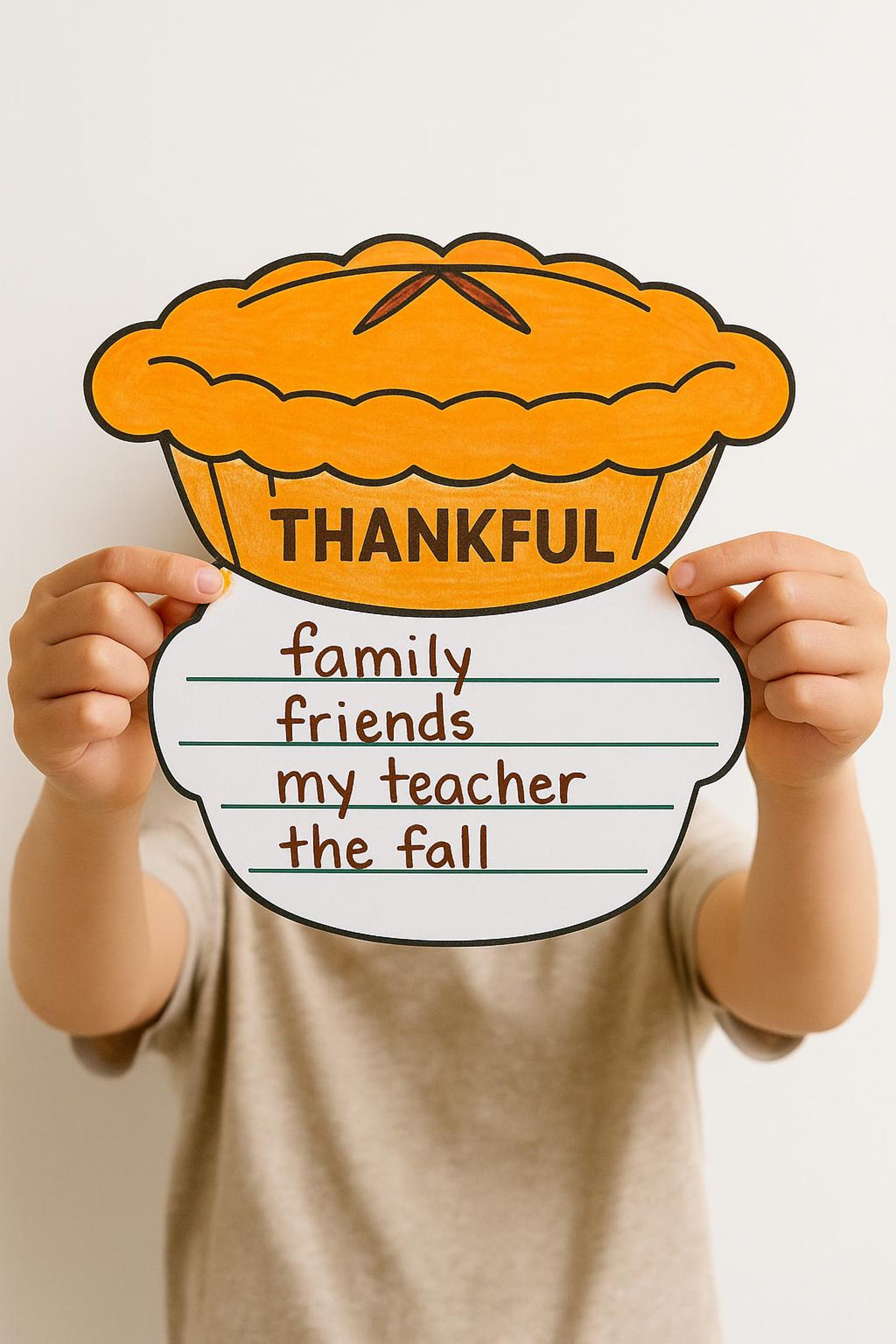 Thankful Pie Writing Craft | Printable Thanksgiving Activity for ...