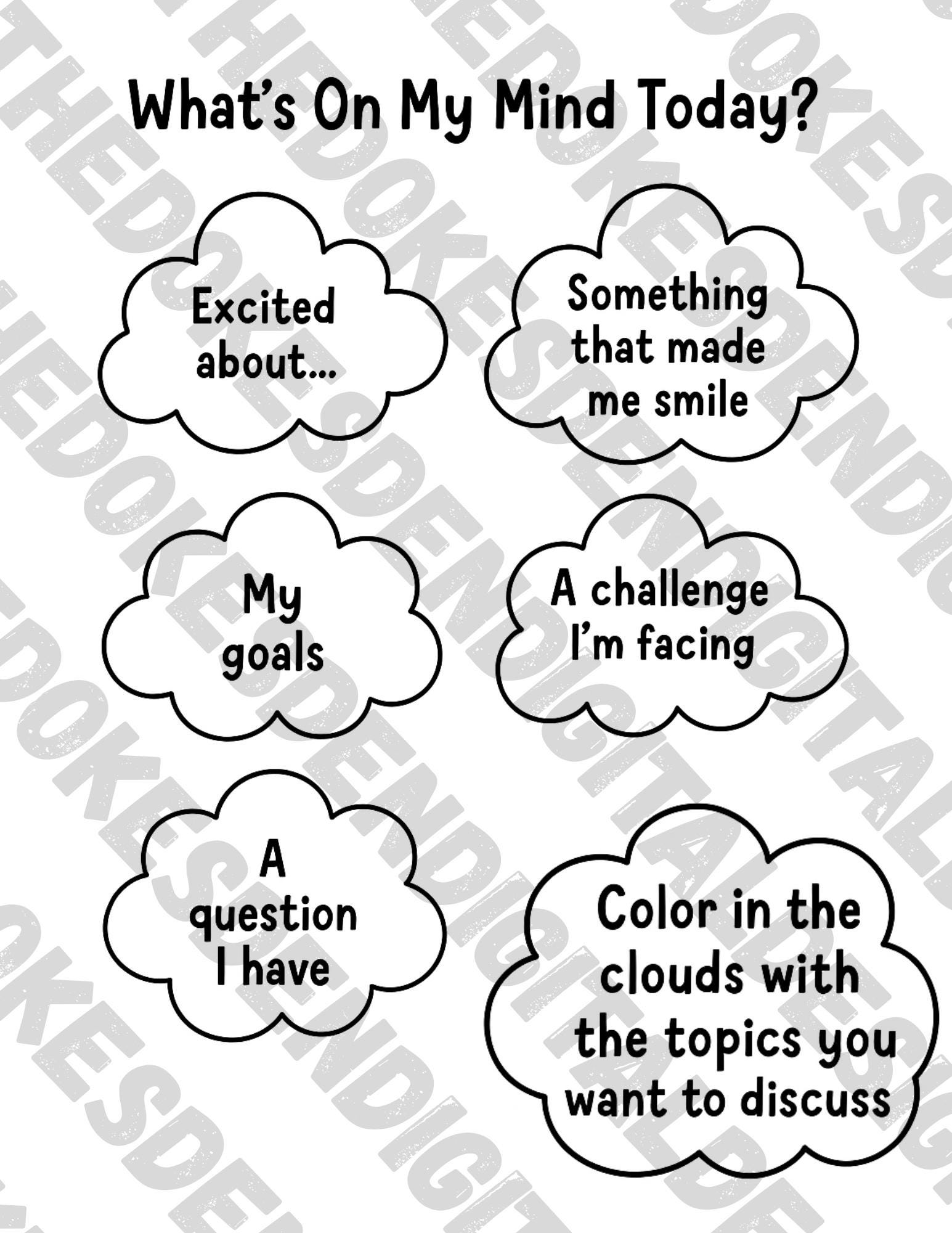 Printable SEL Worksheets Bundle: Kids Feelings & Emotions Activities - Etsy