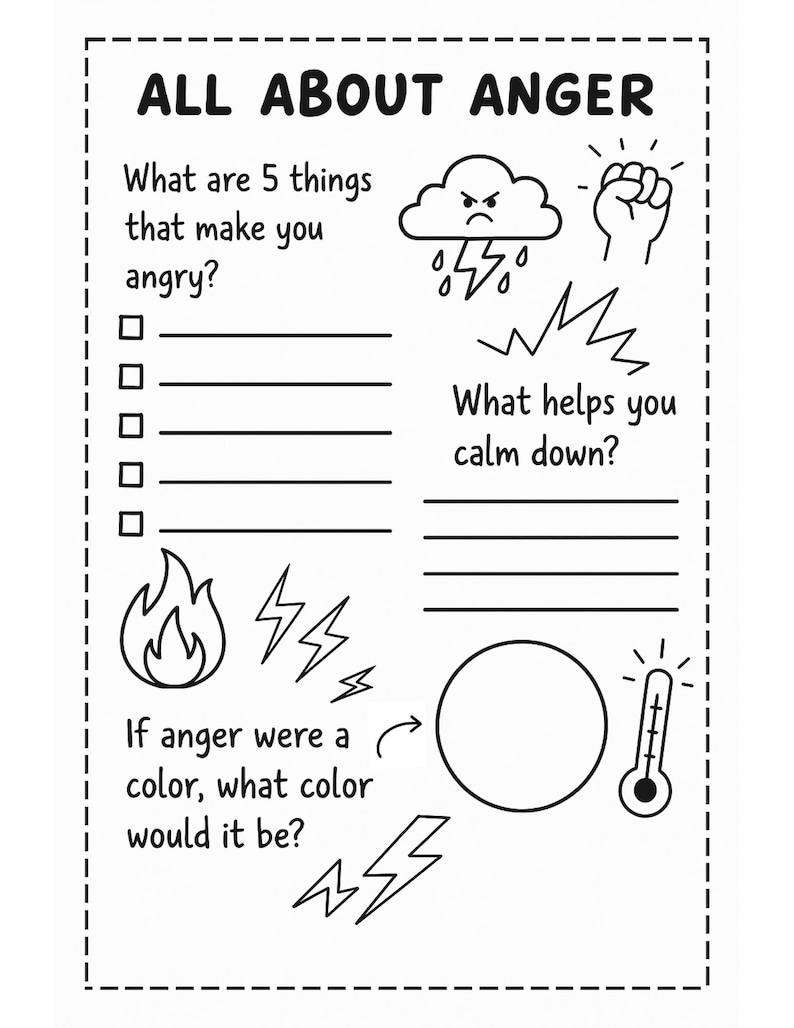 Printable Social Emotional Learning Worksheets Bundle | All About ...
