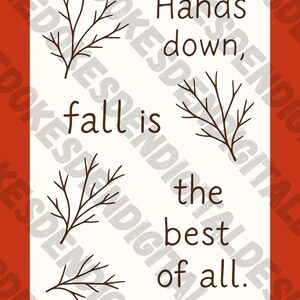 Fall Handprint Craft: DIY Autumn Keepsake (printable PDF Template) - Etsy