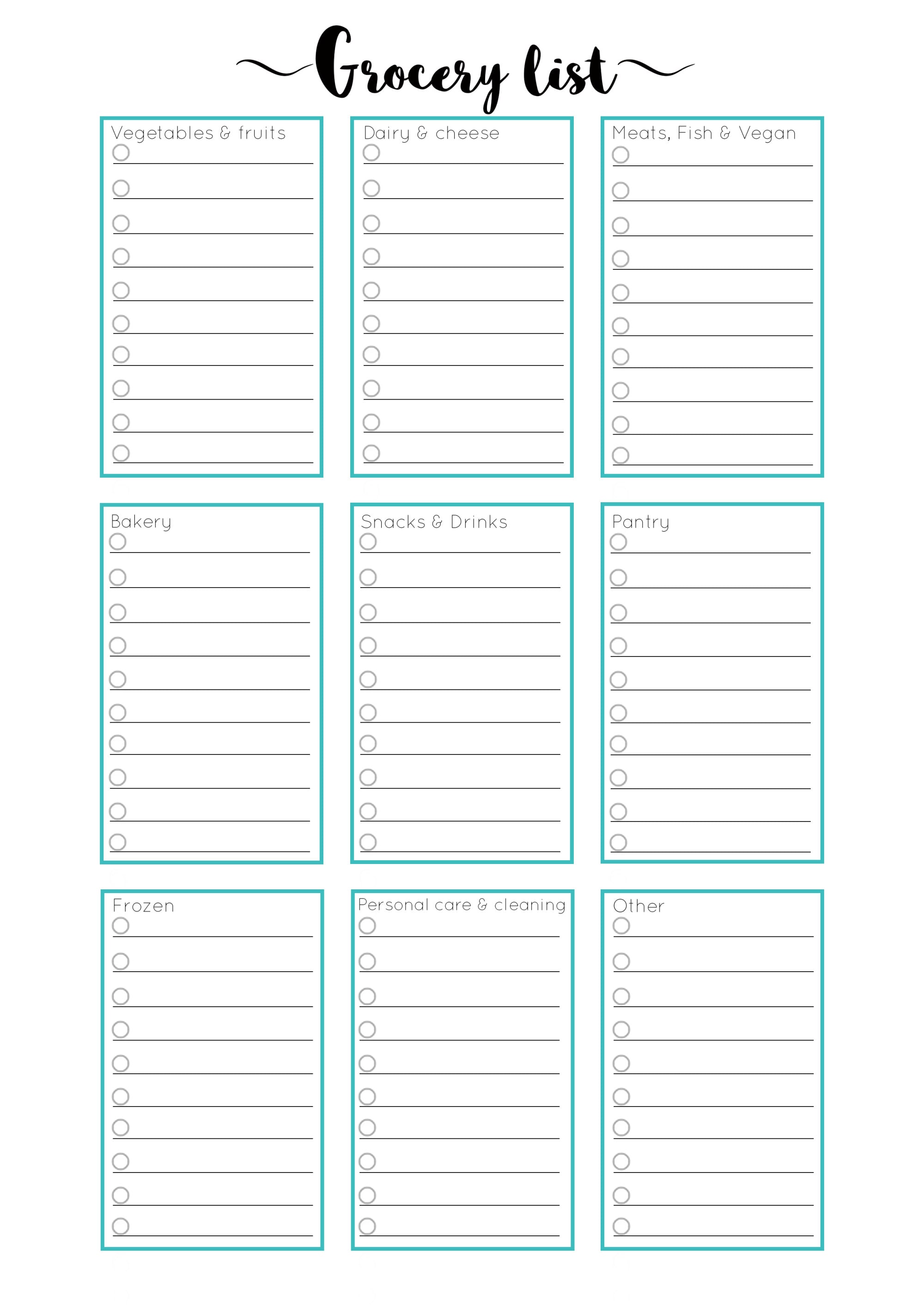 Printable Grocery List With Categories Instant Downlo Vrogue co Printable Grocery List With Categories Instant Downlo Vrogue co