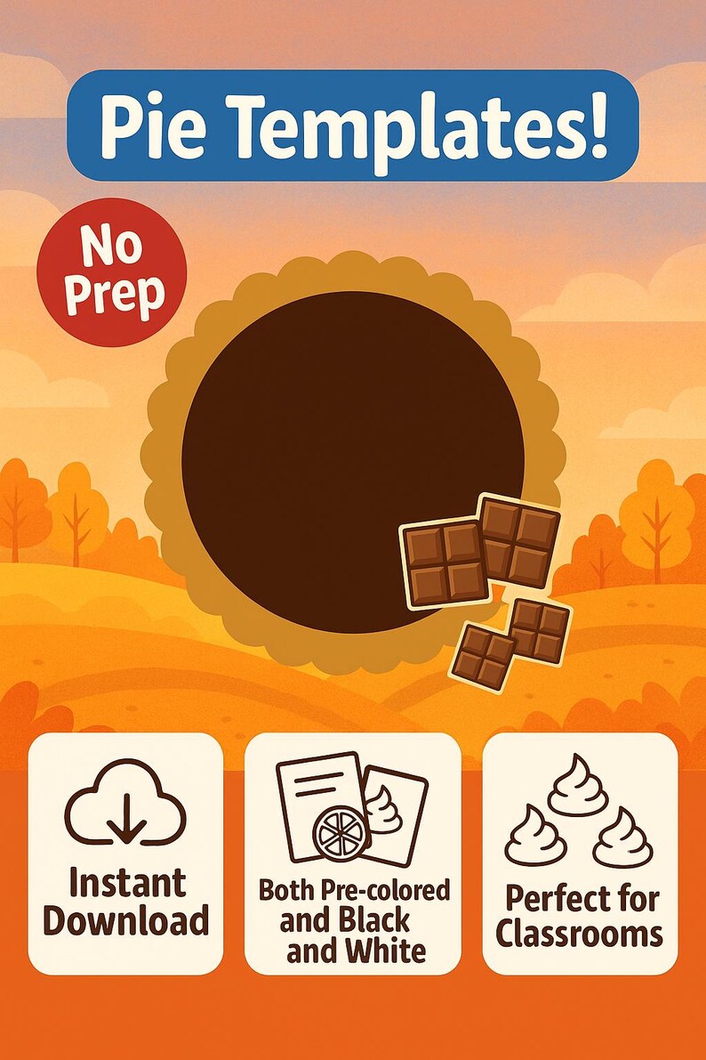 Pie Craft Templates | Printable Apple, Lemon & Chocolate Pie Activities ...