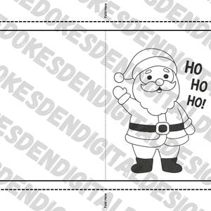 Kids Christmas Cards to Color | Printable DIY Holiday Craft | Classroom ...