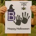 Halloween Handprint Craft: "boo" Keepsake Activity (PDF Download) - Etsy