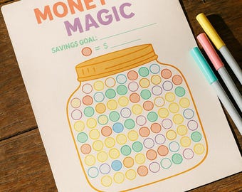 Printable Money Jar Savings Tracker - Etsy