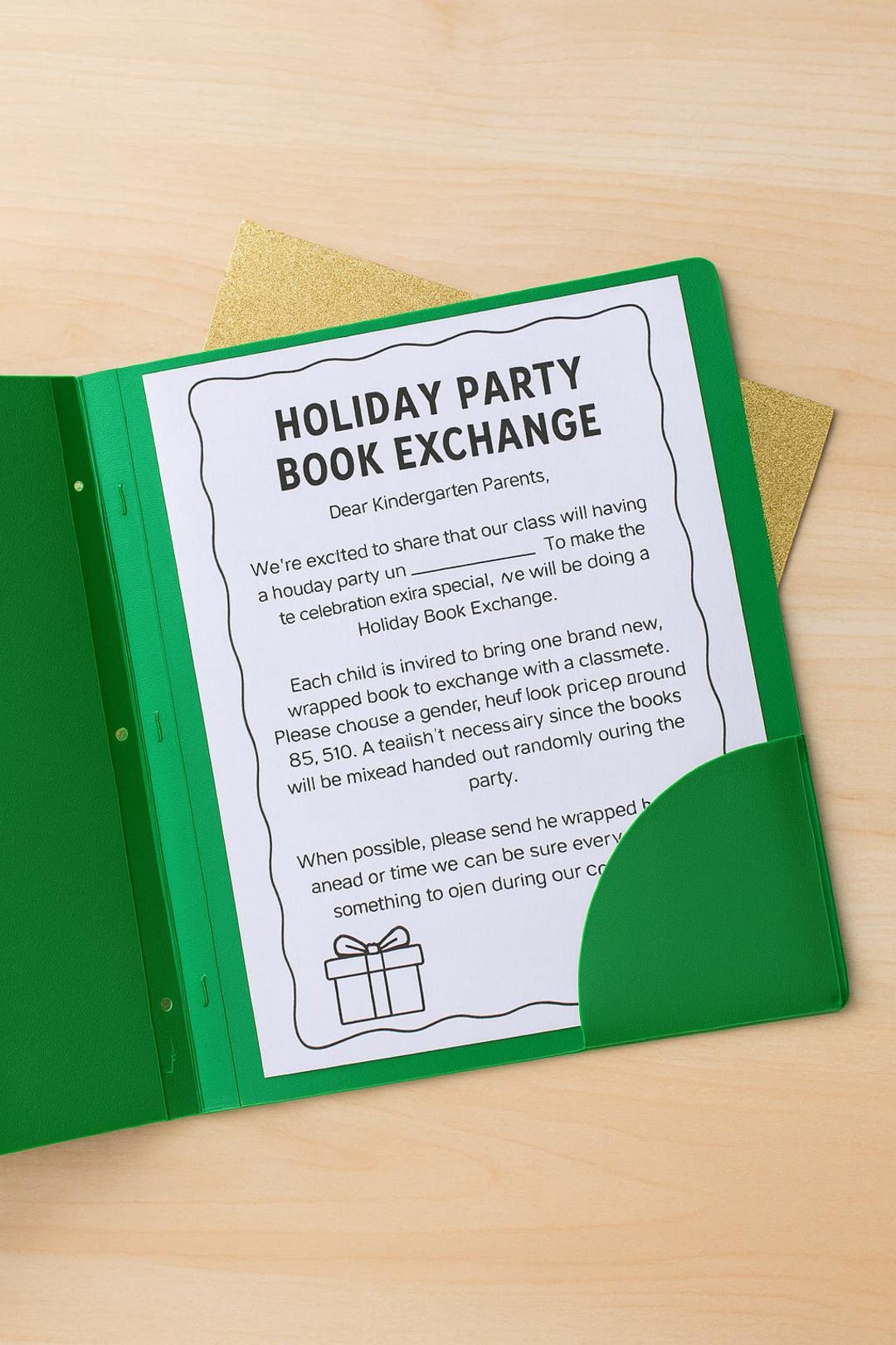 Holiday Party Book Exchange Handout - Etsy