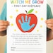 First Day of School Handprint Craft: Watch Me Grow Keepsake (PDF ...