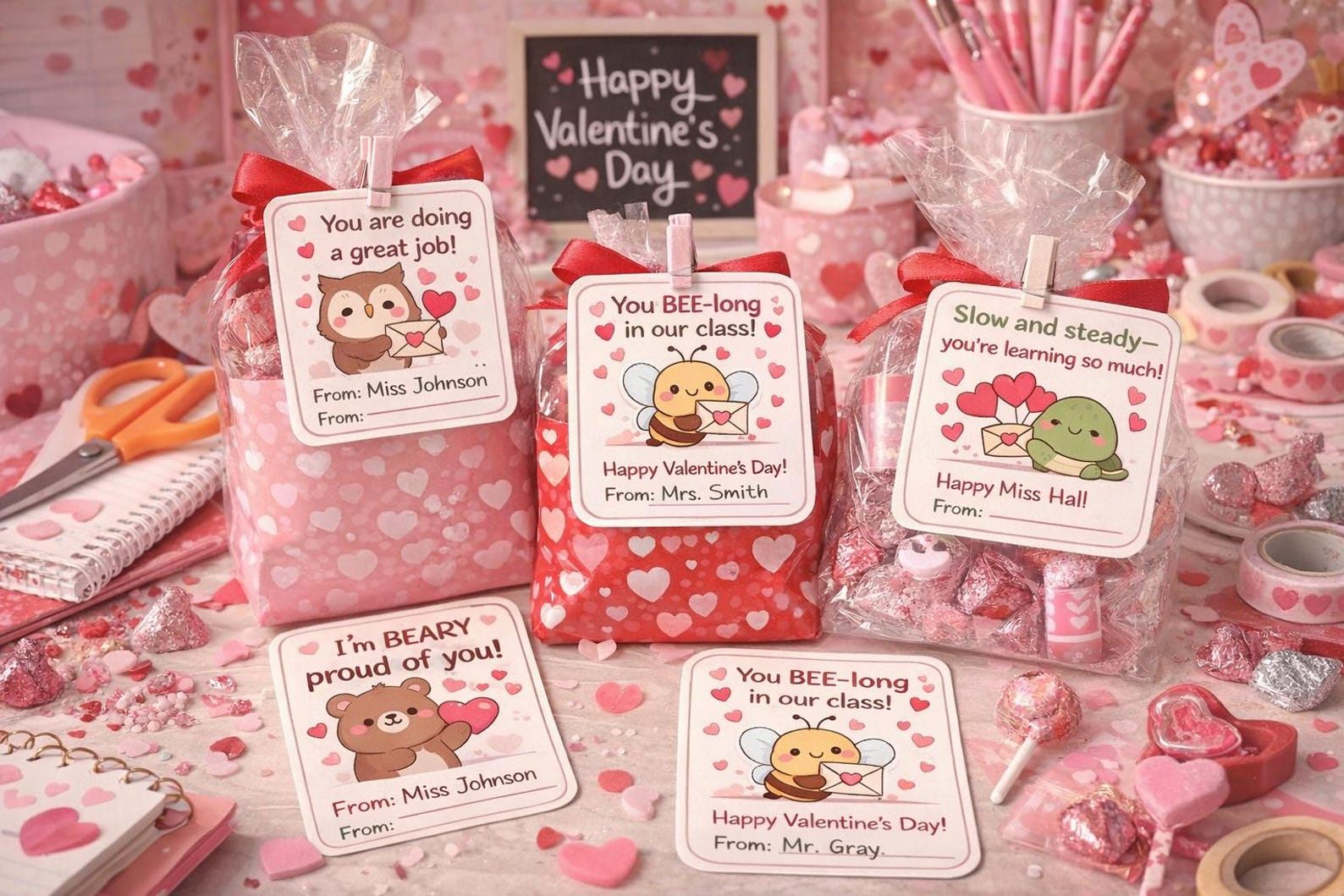 Printable Valentine Cards for Students | Teacher Encouragement Notes ...