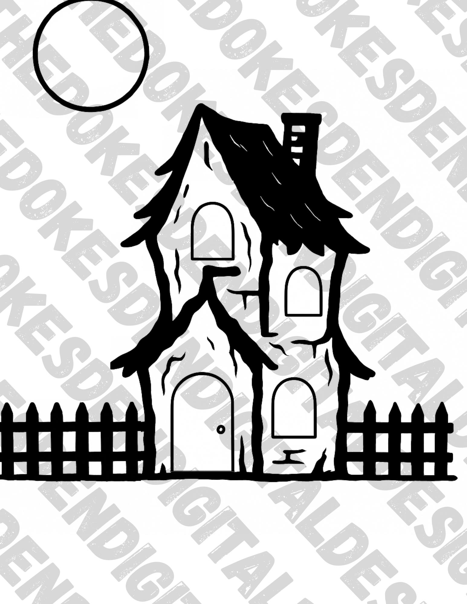 Printable Haunted House Drawing Activity | Fun Halloween Classroom ...