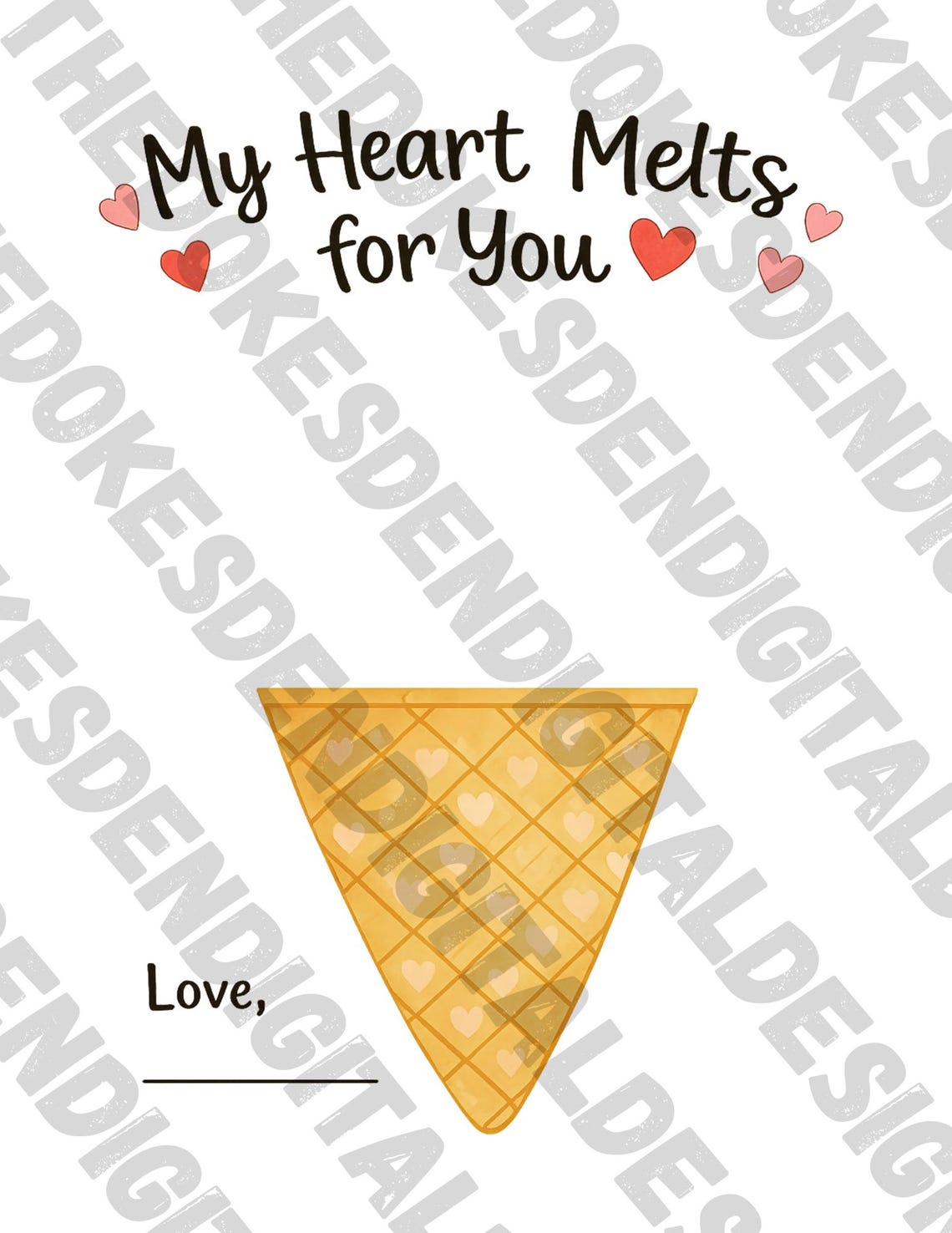 My Heart Melts for You Handprint Craft – Valentine Ice Cream Activity ...